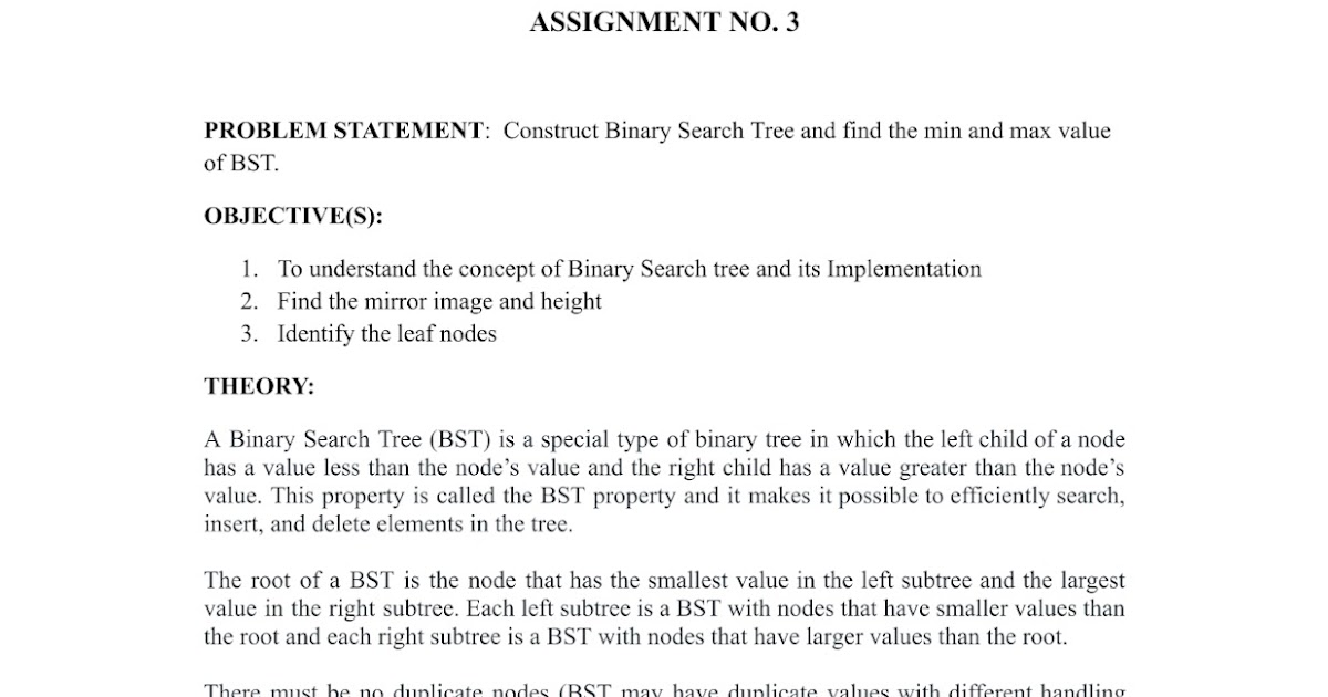 Construct Binary Search Tree and find the min and max value of BST. Construct Binary Search Tree and find the min and max value of BST.